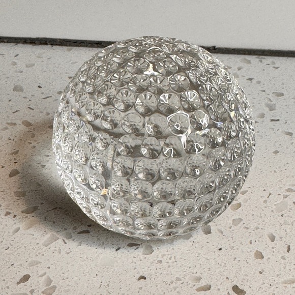 Waterford | Accents | Waterford Crystal Golf Ball Paperweight Cut Glass ...